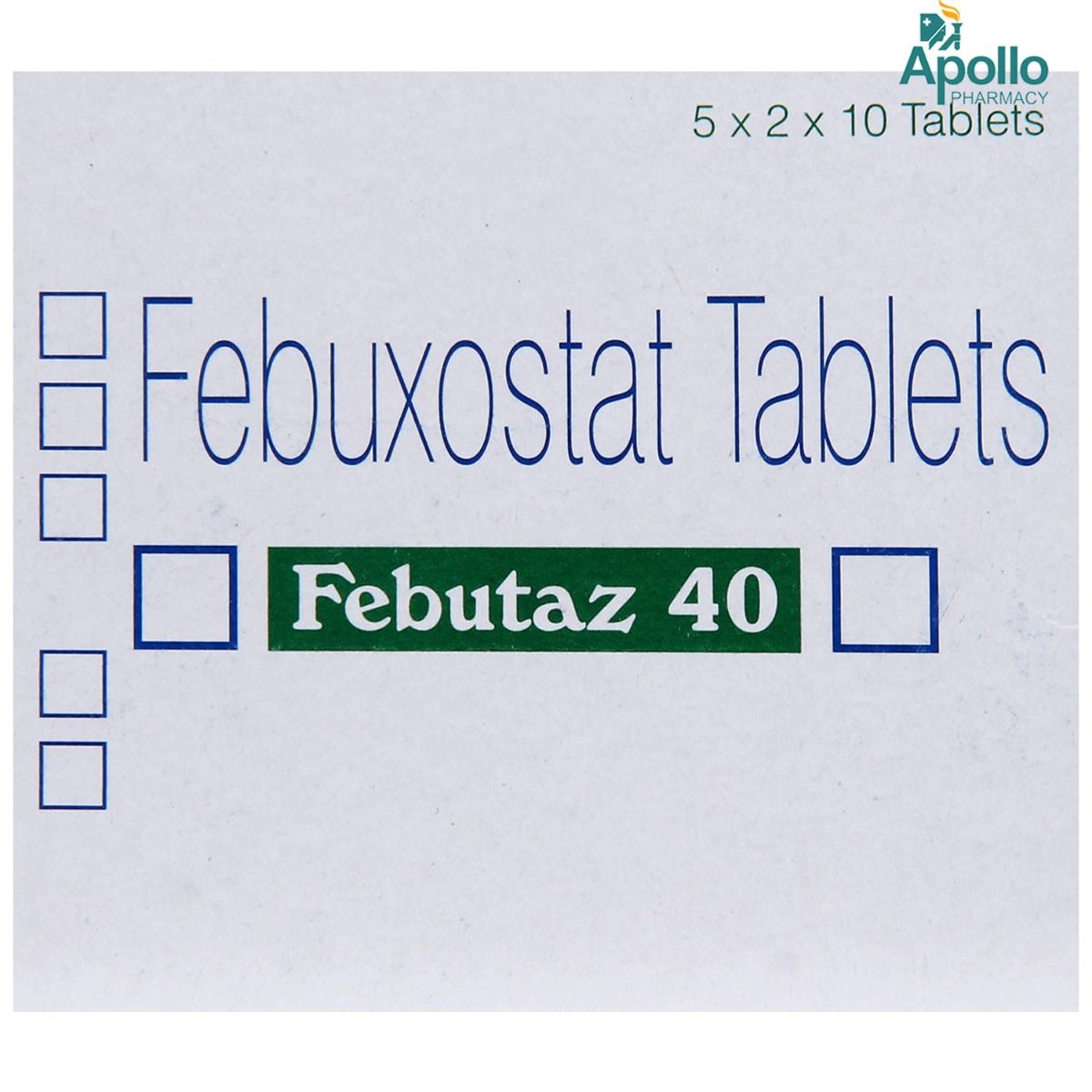 Febutaz 40 Tablet | Uses, Side Effects, Price | Apollo Pharmacy