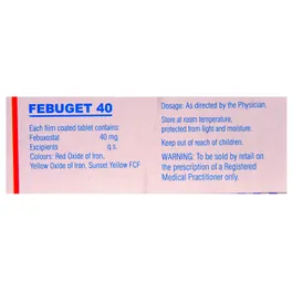 Febuget 40 Tablet | Uses, Side Effects, Price | Apollo Pharmacy