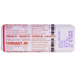 Febuget 80 Tablet | Uses, Side Effects, Price | Apollo Pharmacy