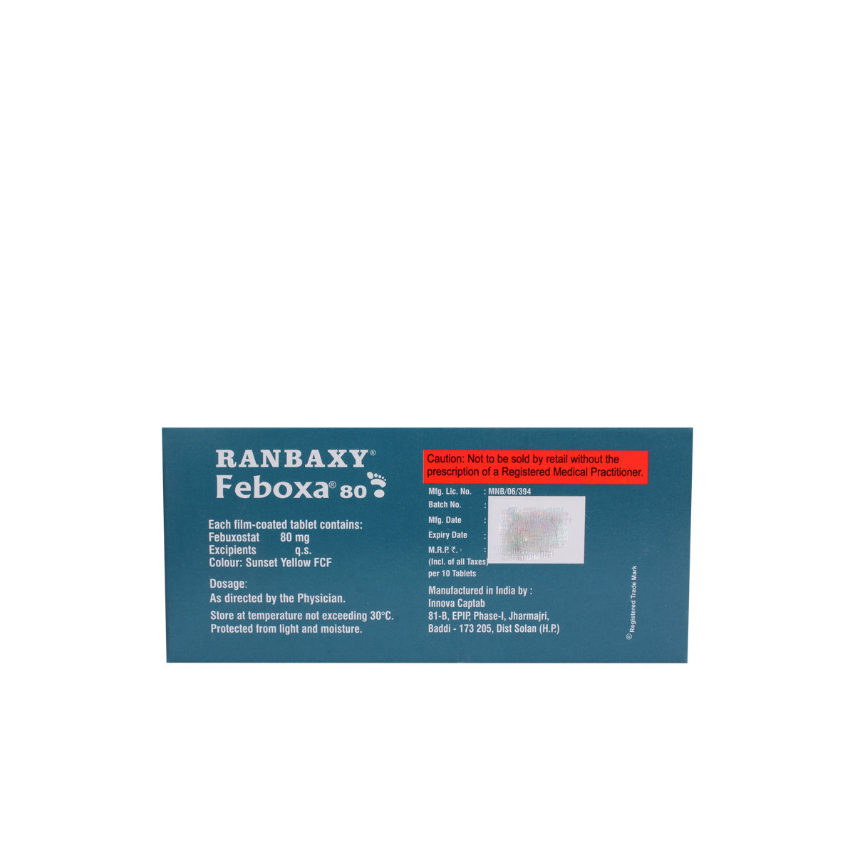 FEBOXA 80MG TABLET Price, Uses, Side Effects, Composition - Apollo Pharmacy