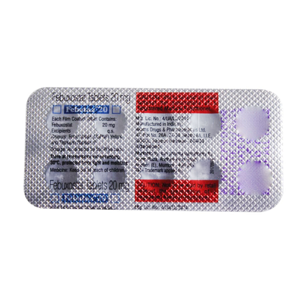 Febutaz 20 Tablet 10's Price, Uses, Side Effects, Composition - Apollo ...