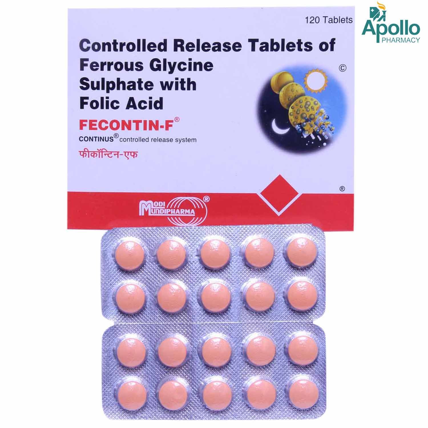 Fecontin F Tablet Uses Benefits Price Apollo Pharmacy