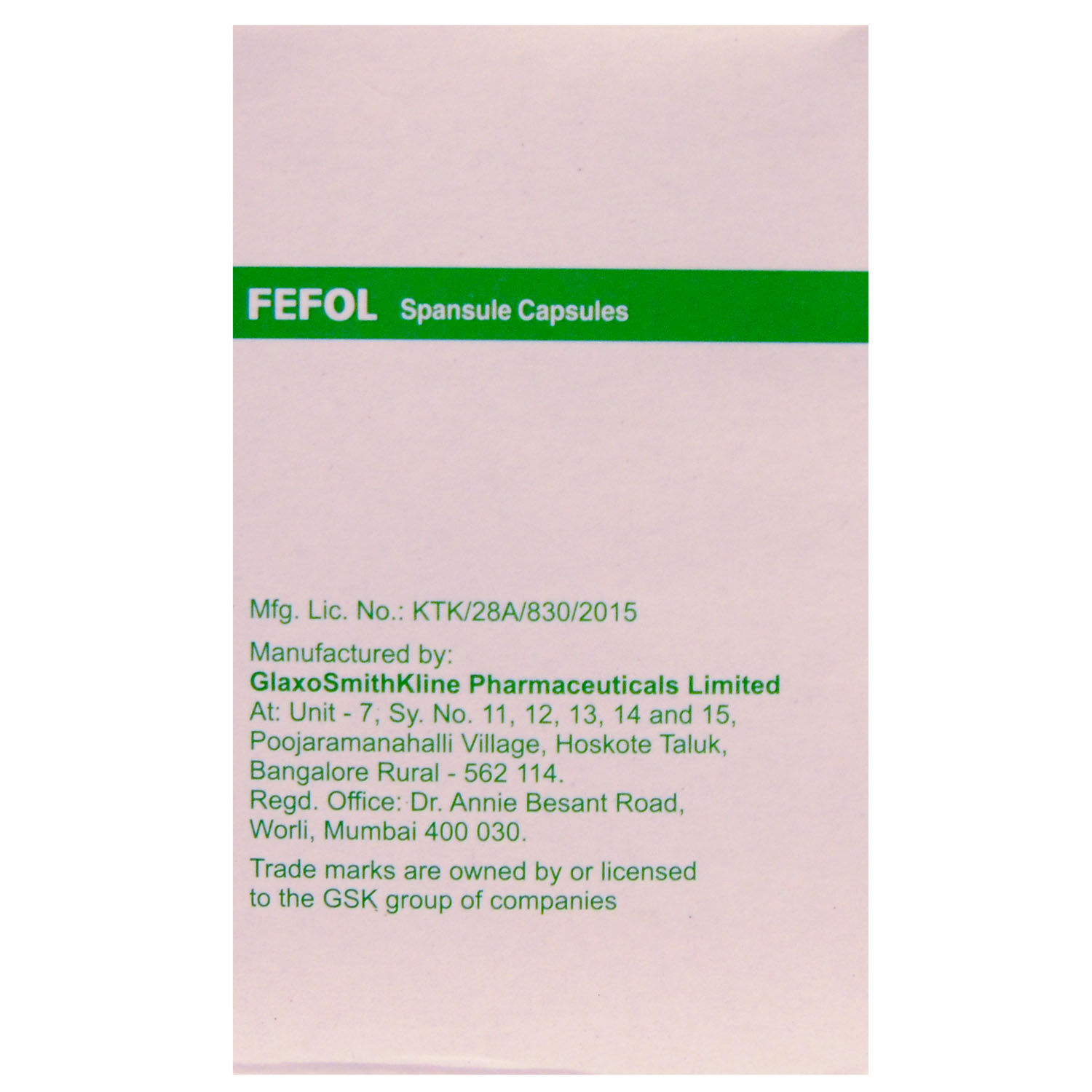 Fefol Spansule Capsule 15's Price, Uses, Side Effects, Composition ...