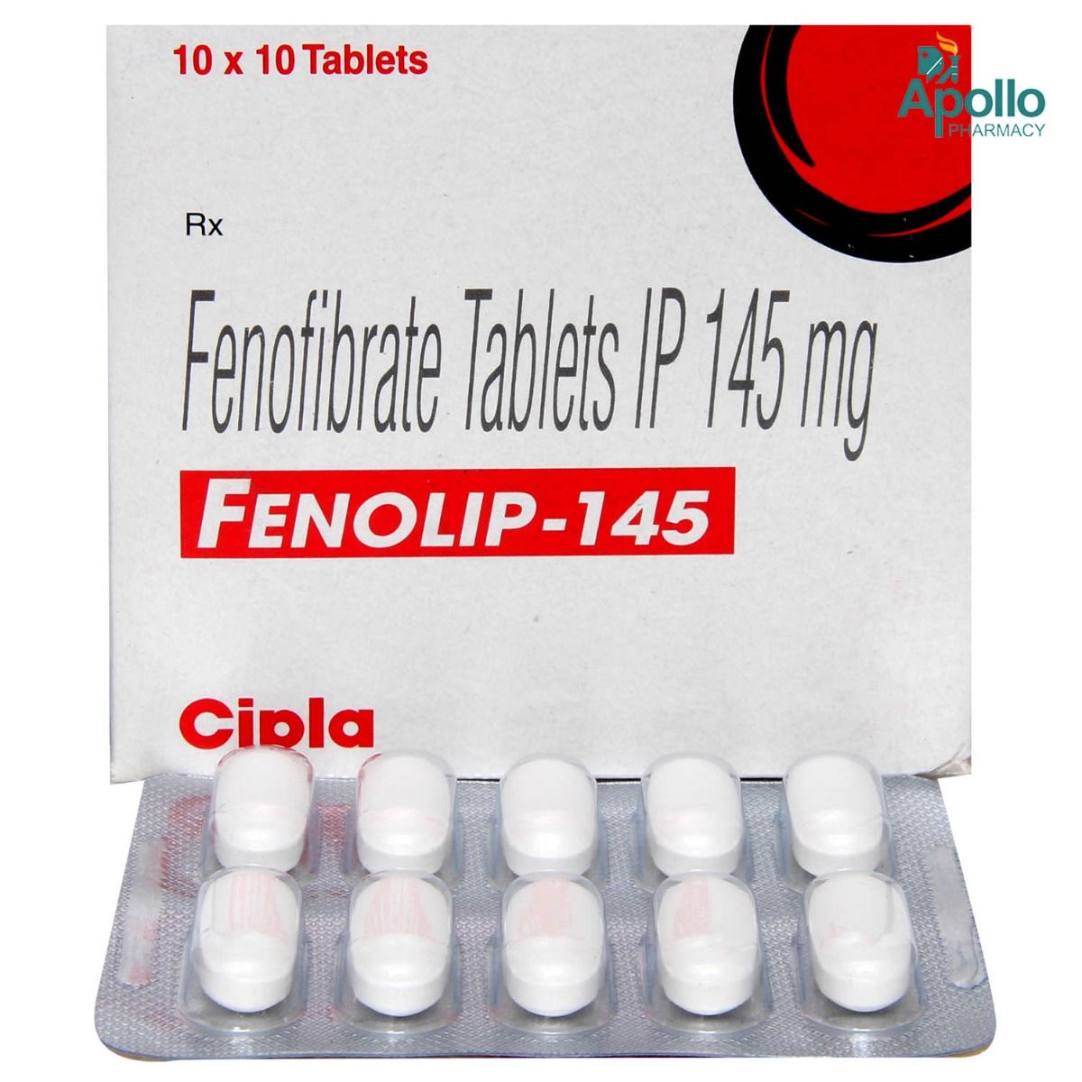 Fenolip 145 Tablet 10's Price, Uses, Side Effects, Composition - Apollo ...