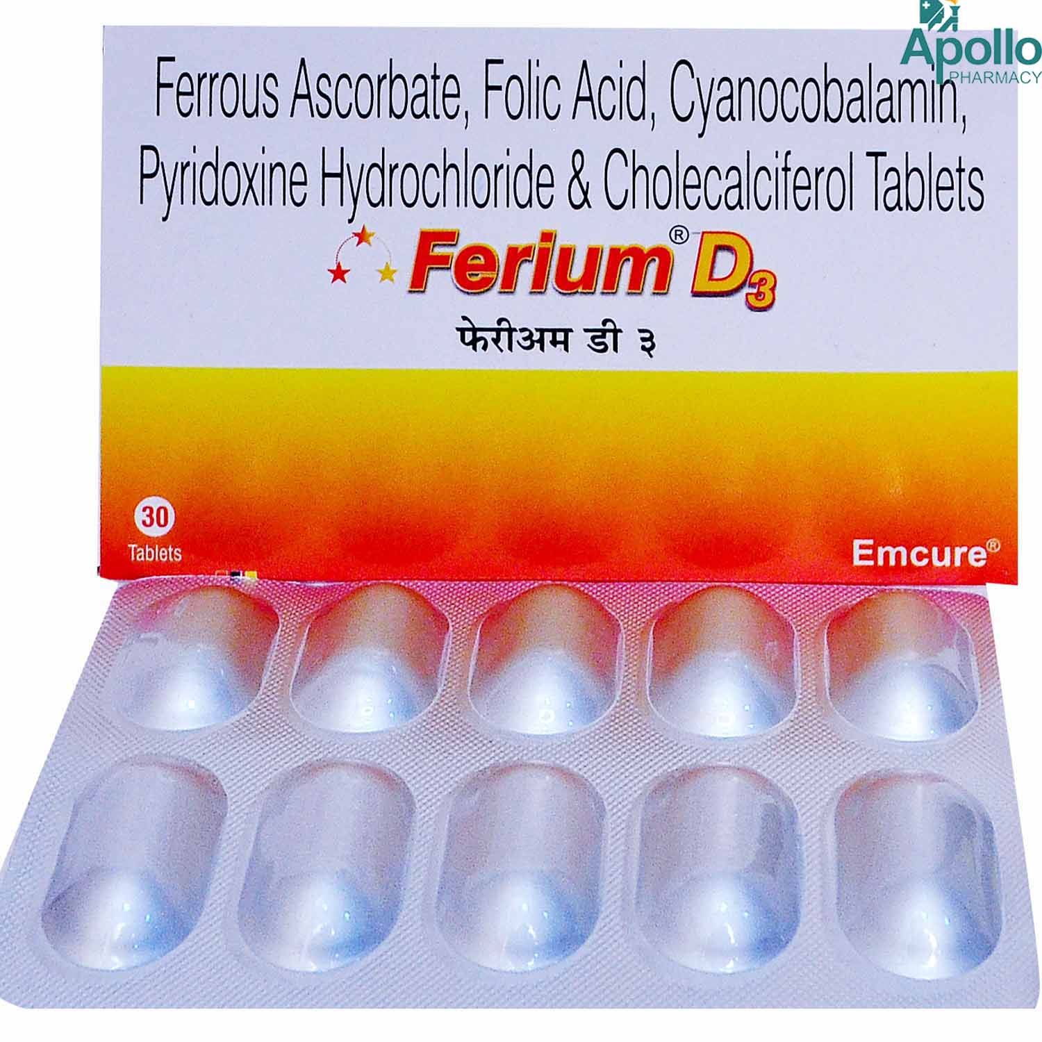 Ferium D3 Tablet 10's Price, Uses, Side Effects, Composition - Apollo ...