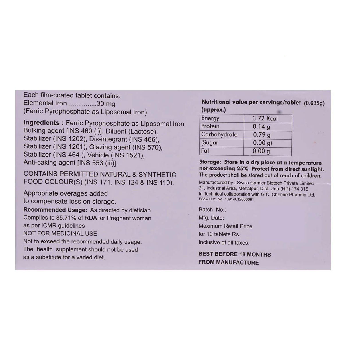 Ferisome Tablet 10's Price, Uses, Side Effects, Composition - Apollo ...