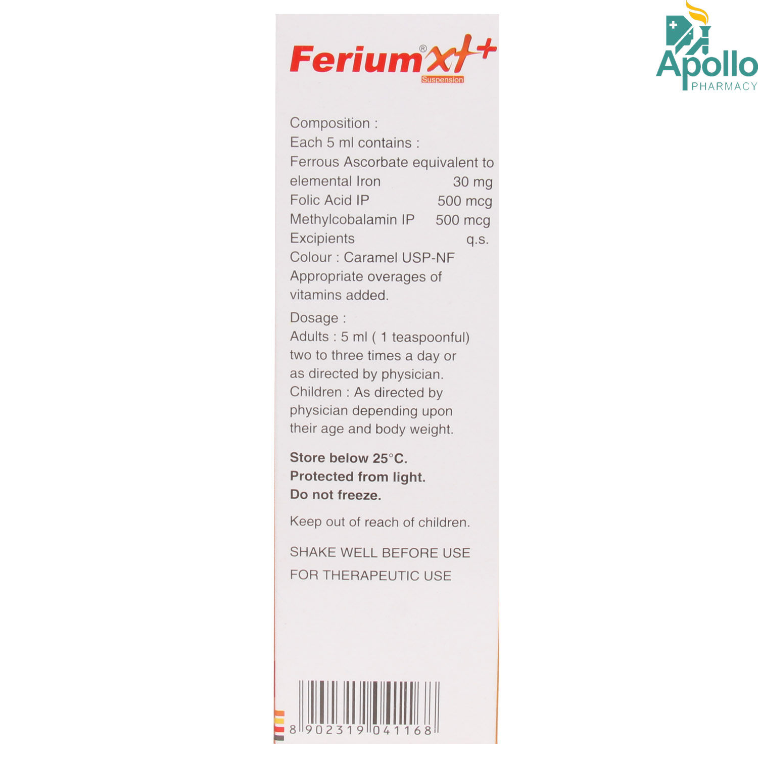 Ferium XT Plus Orange Suspension 200 ml Price, Uses, Side Effects ...