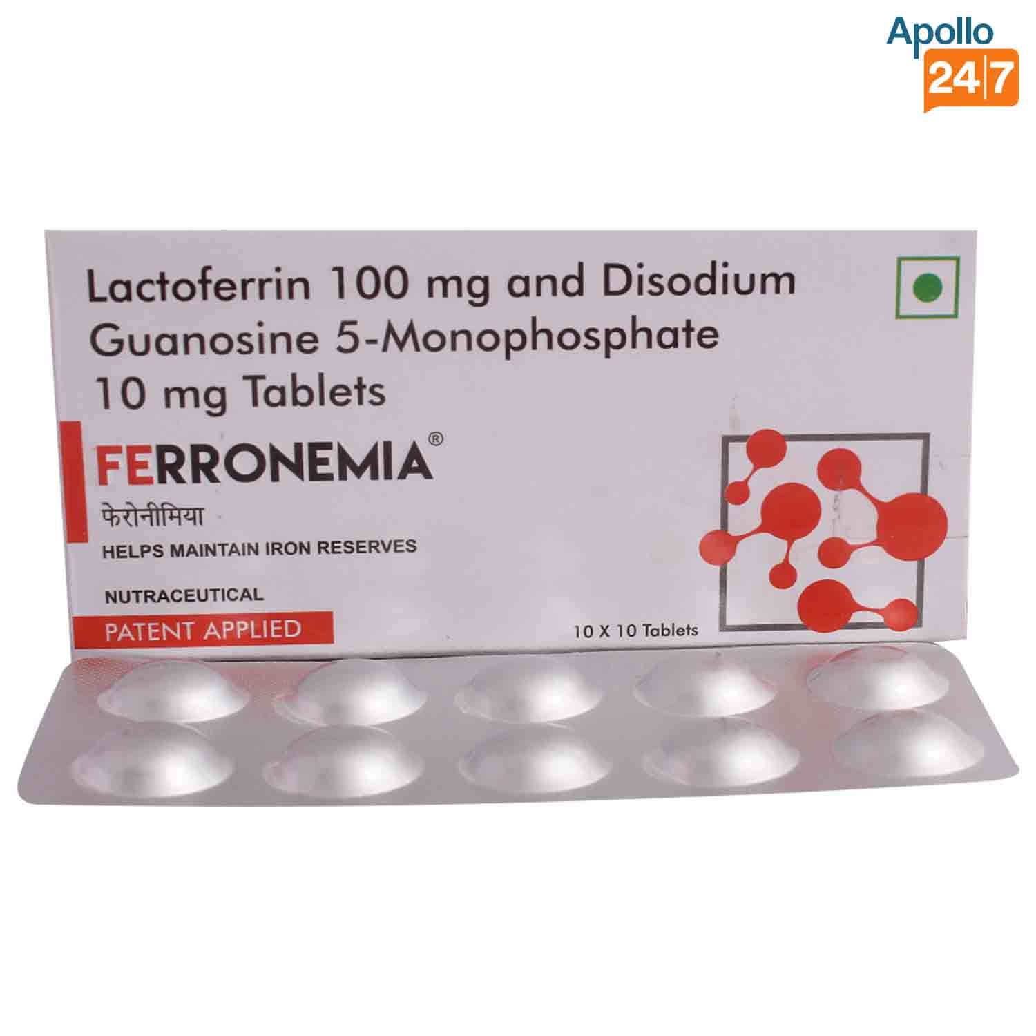Ferronemia Tablet 10's Price, Uses, Side Effects, Composition - Apollo ...