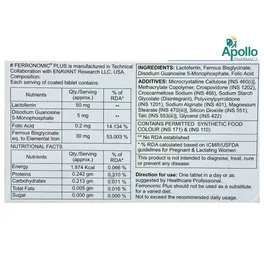 Ferronomic Plus Tablet | Uses, Side Effects, Price | Apollo Pharmacy