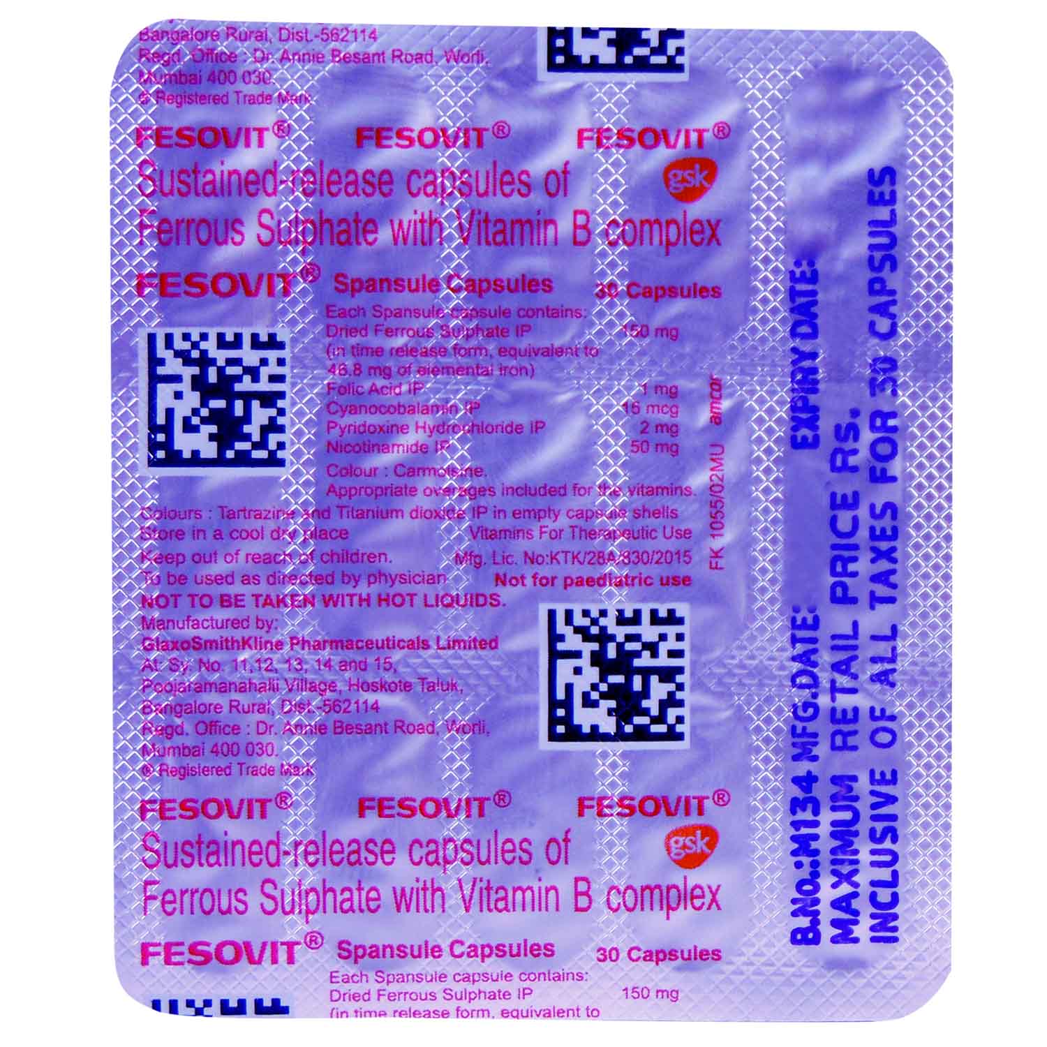 Fesovit Spansule Capsule | Uses, Side Effects, Price | Apollo Pharmacy