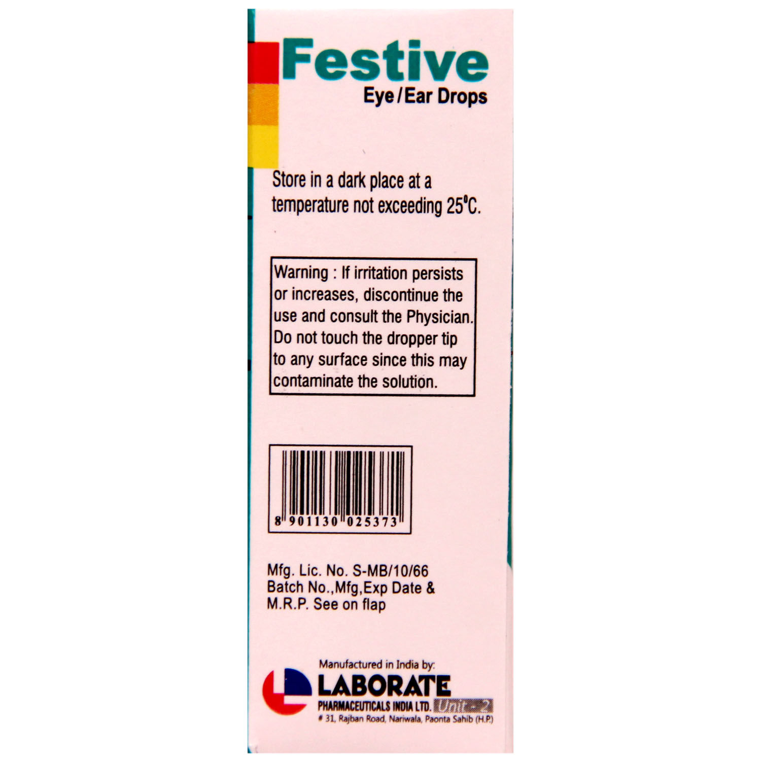 Festive Eye/Ear Drops 10 ml Price, Uses, Side Effects, Composition ...