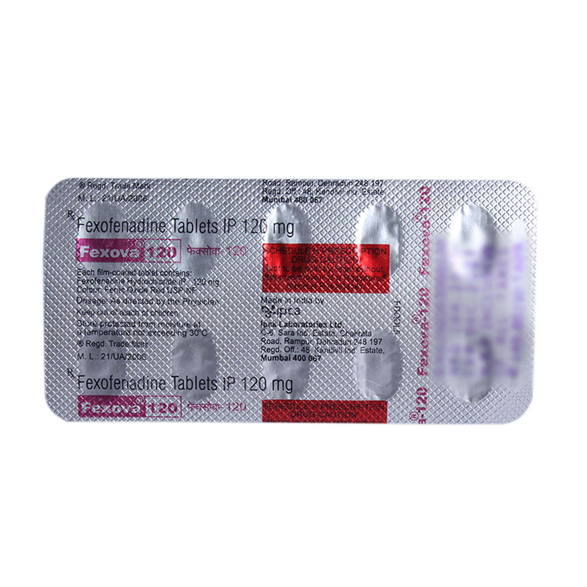 Fexoultra 120 Tablet 10's Price, Uses, Side Effects, Composition ...