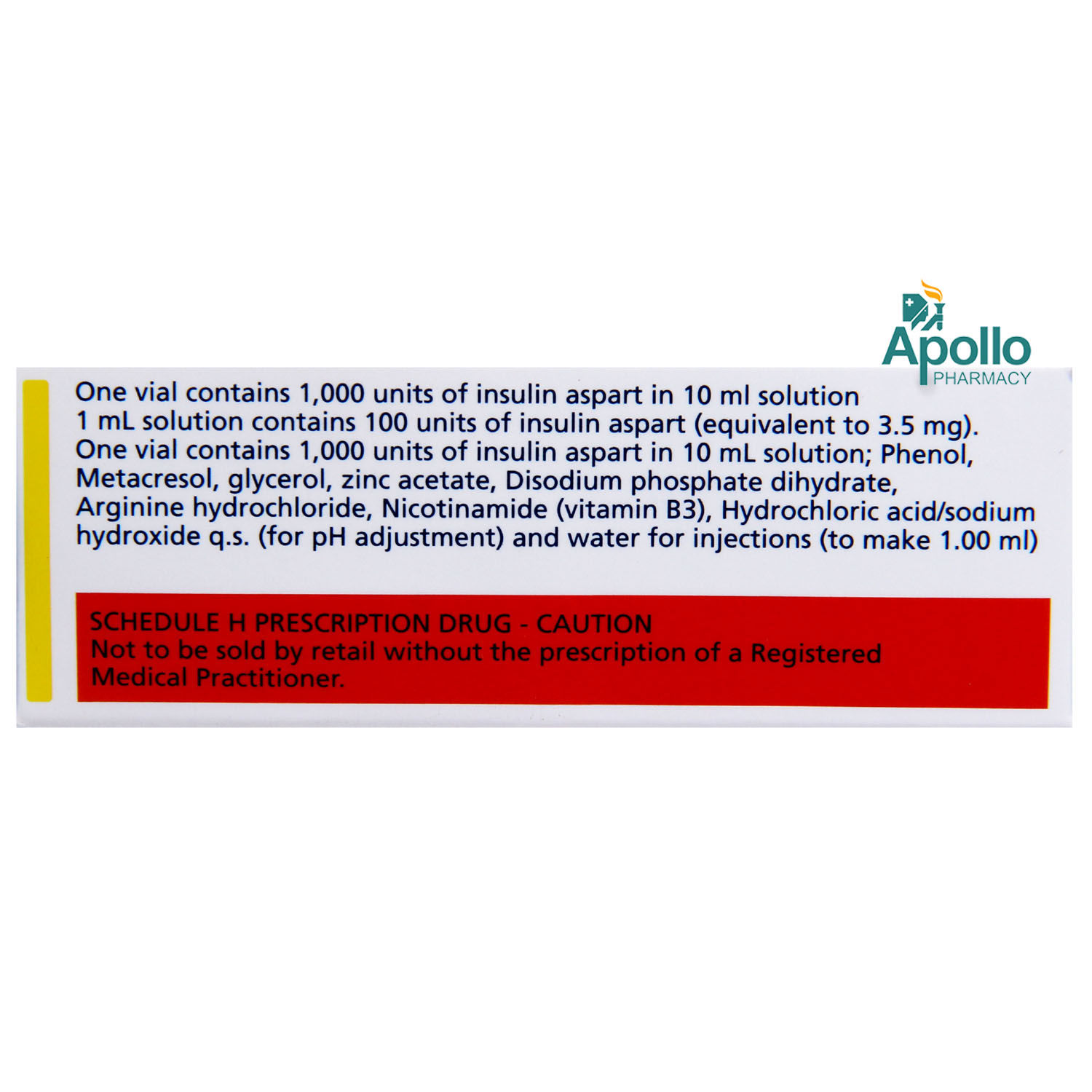 Fiasp 100IU Injection 10 ml Price, Uses, Side Effects, Composition ...