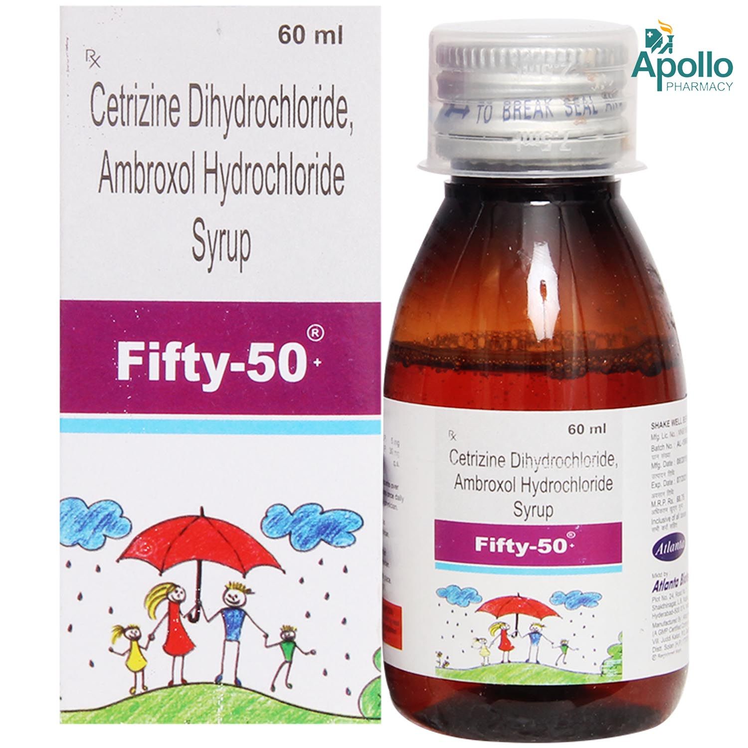 Fifty 50 mg Syrup 60 ml Price, Uses, Side Effects, Composition - Apollo ...