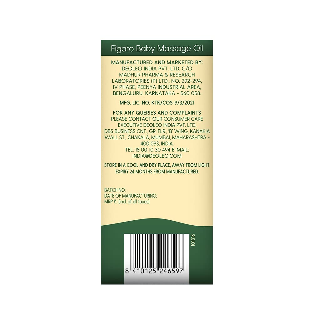 Figaro Baby Massage Oil, 100 ml Price, Uses, Side Effects, Composition ...