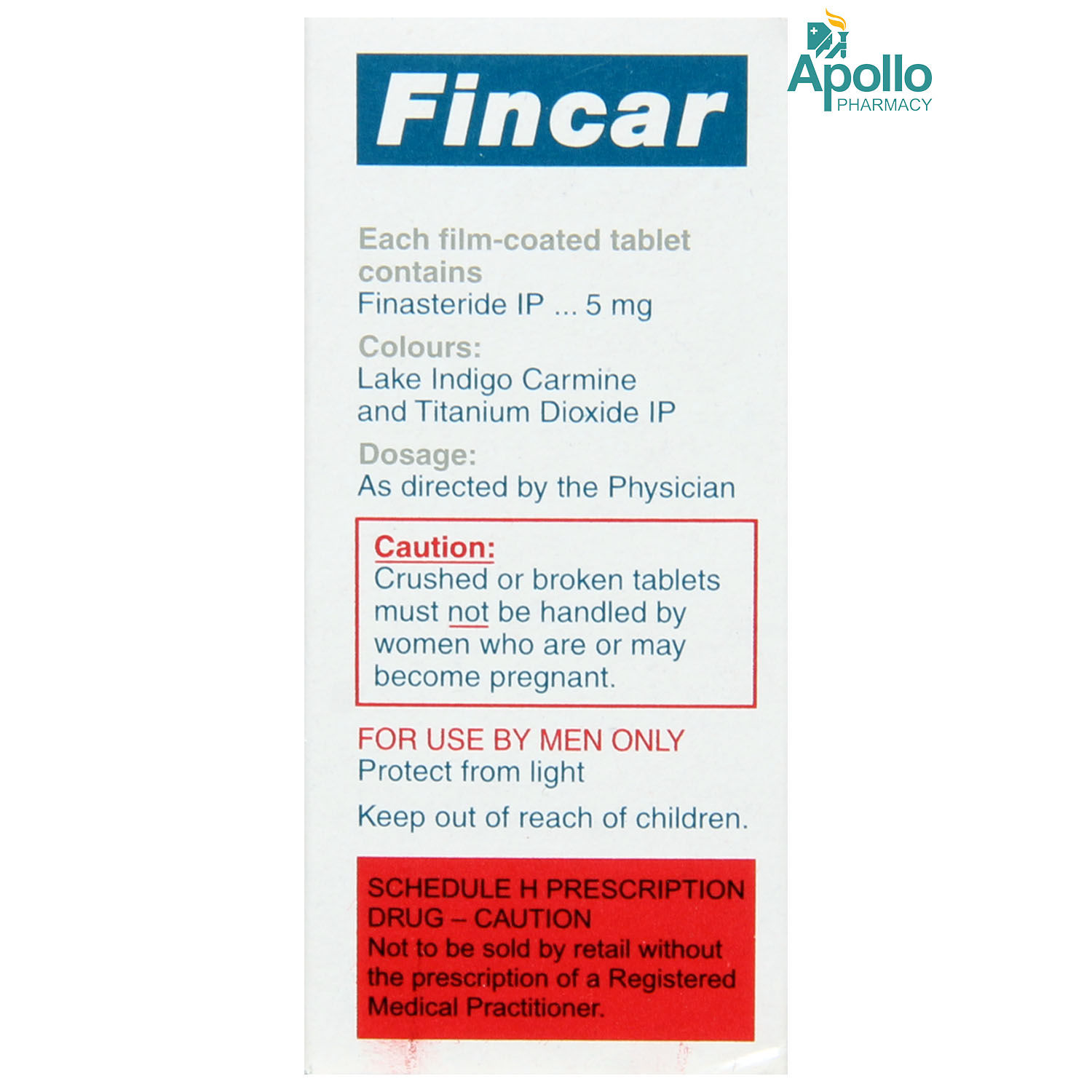 Fincar Tablet | Uses, Side Effects, Price | Apollo Pharmacy