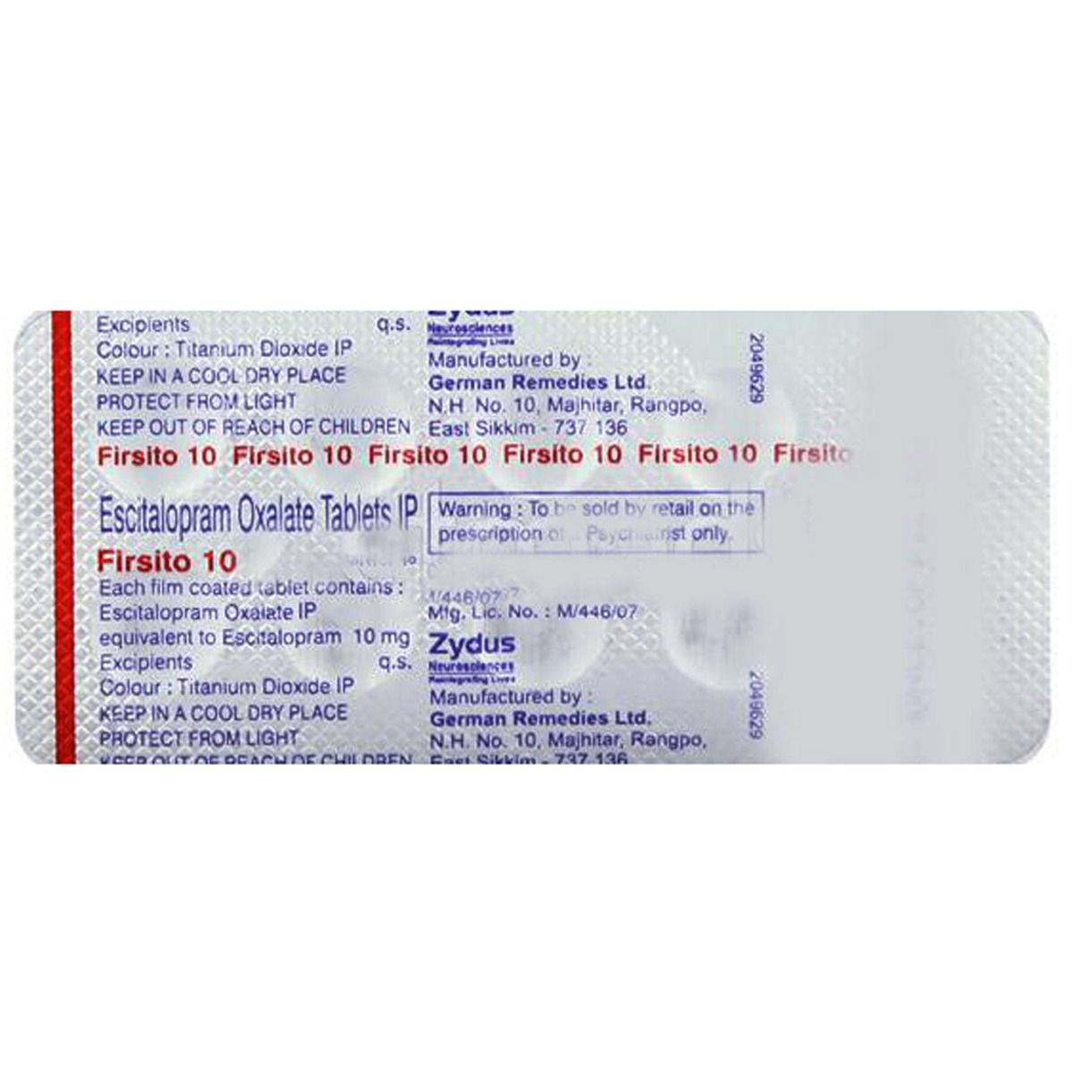 Firsito 10 Tablet 10's Price, Uses, Side Effects, Composition - Apollo ...