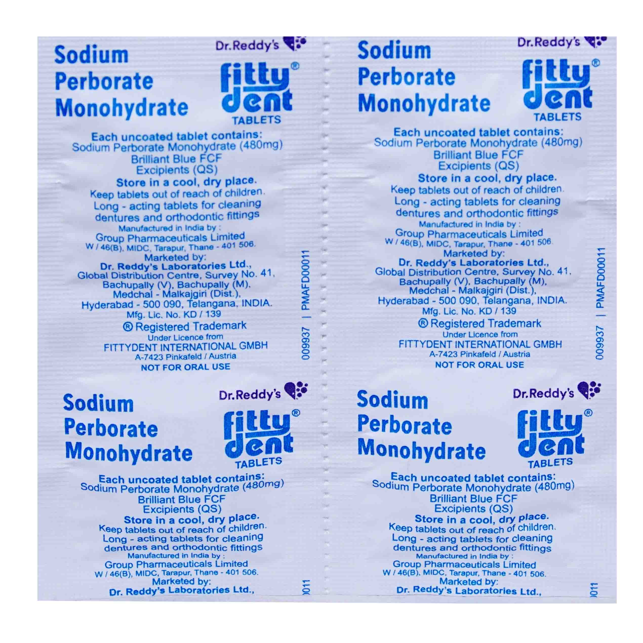 Fittydent Cleansing Tablet 4's Price, Uses, Side Effects, Composition ...