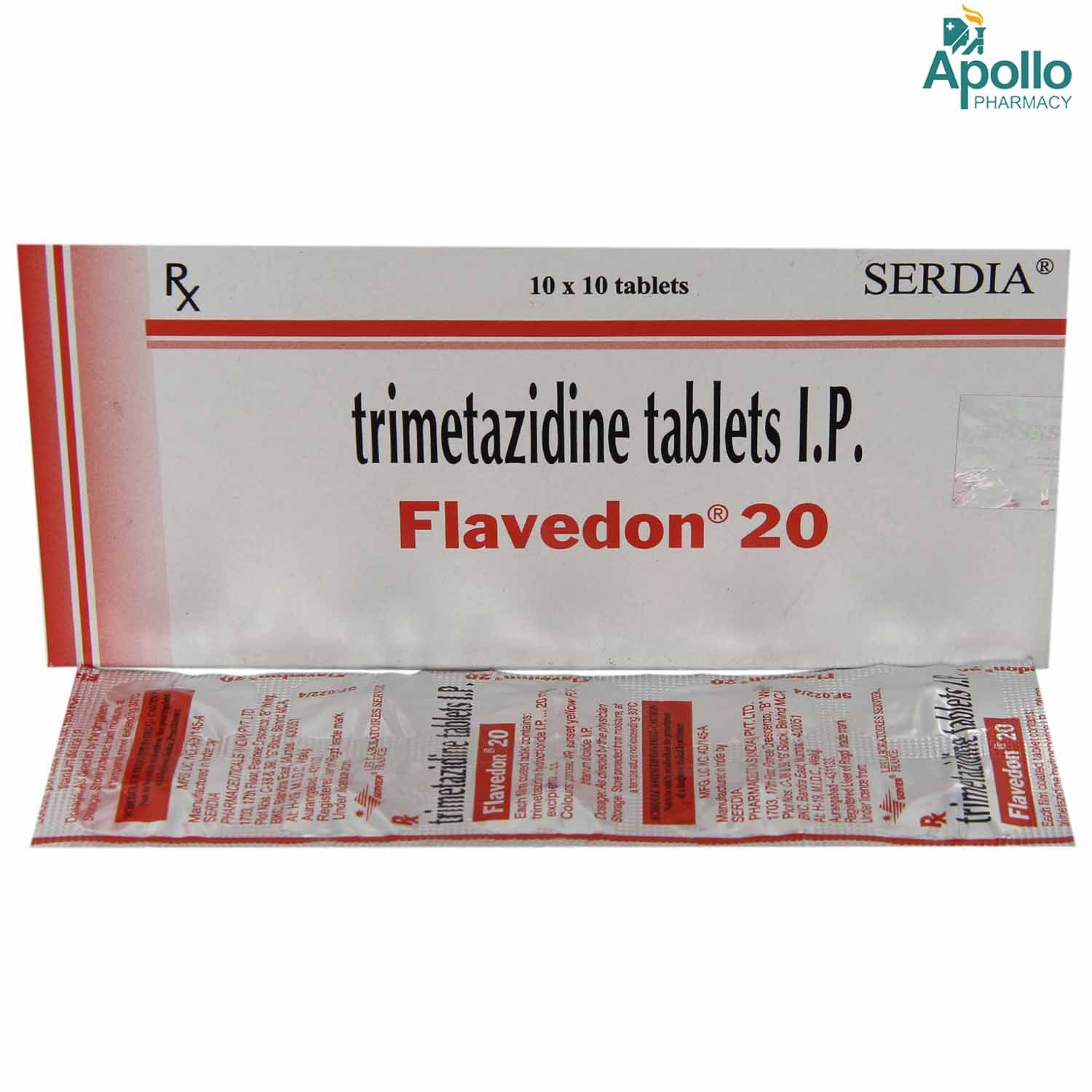 Flavedon 20 Tablet 10's Price, Uses, Side Effects, Composition - Apollo ...