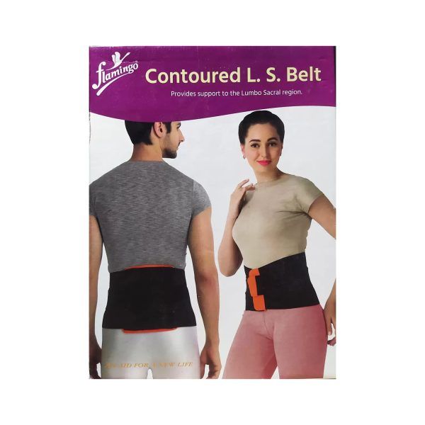 Buy Flamingo Contoured LS (Lumbar Sacro) Belt XL Beige, 1 Count | 19 ...