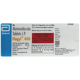 Flagyl 400 Tablet 20's | Uses, Side Effects, Price | Apollo Pharmacy