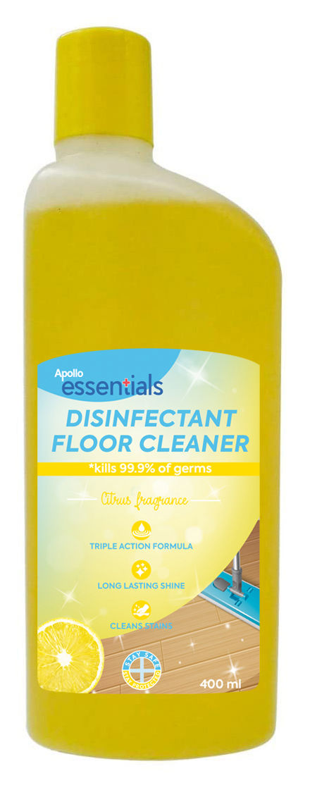 Buy Apollo Essentials Disinfectant Floor Cleaner 400ml | 19 Minutes ...