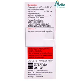 Flurisone 0.1% Eye Drops 5 ml | Uses, Side Effects, Price | Apollo Pharmacy