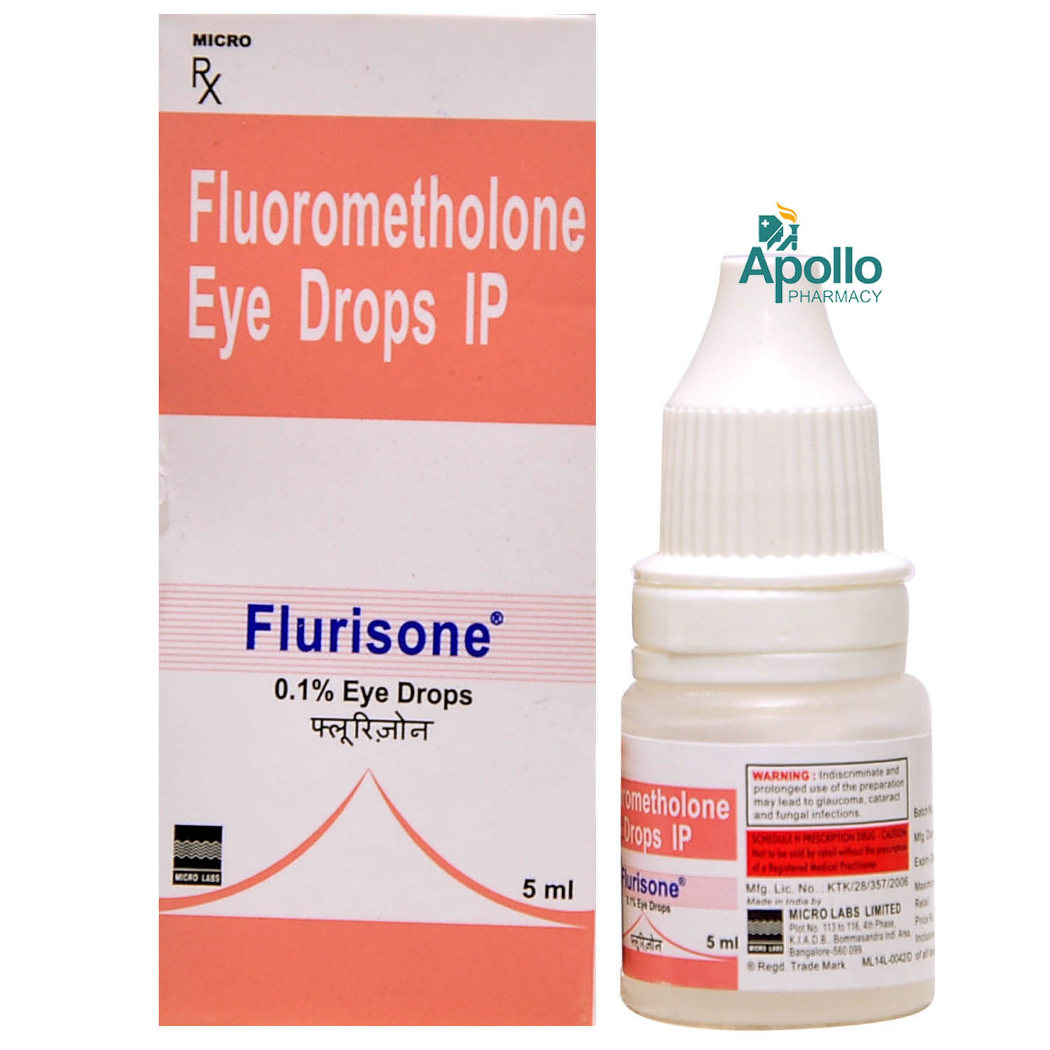 Flurisone 0.1% Eye Drops 5 ml | Uses, Side Effects, Price | Apollo Pharmacy
