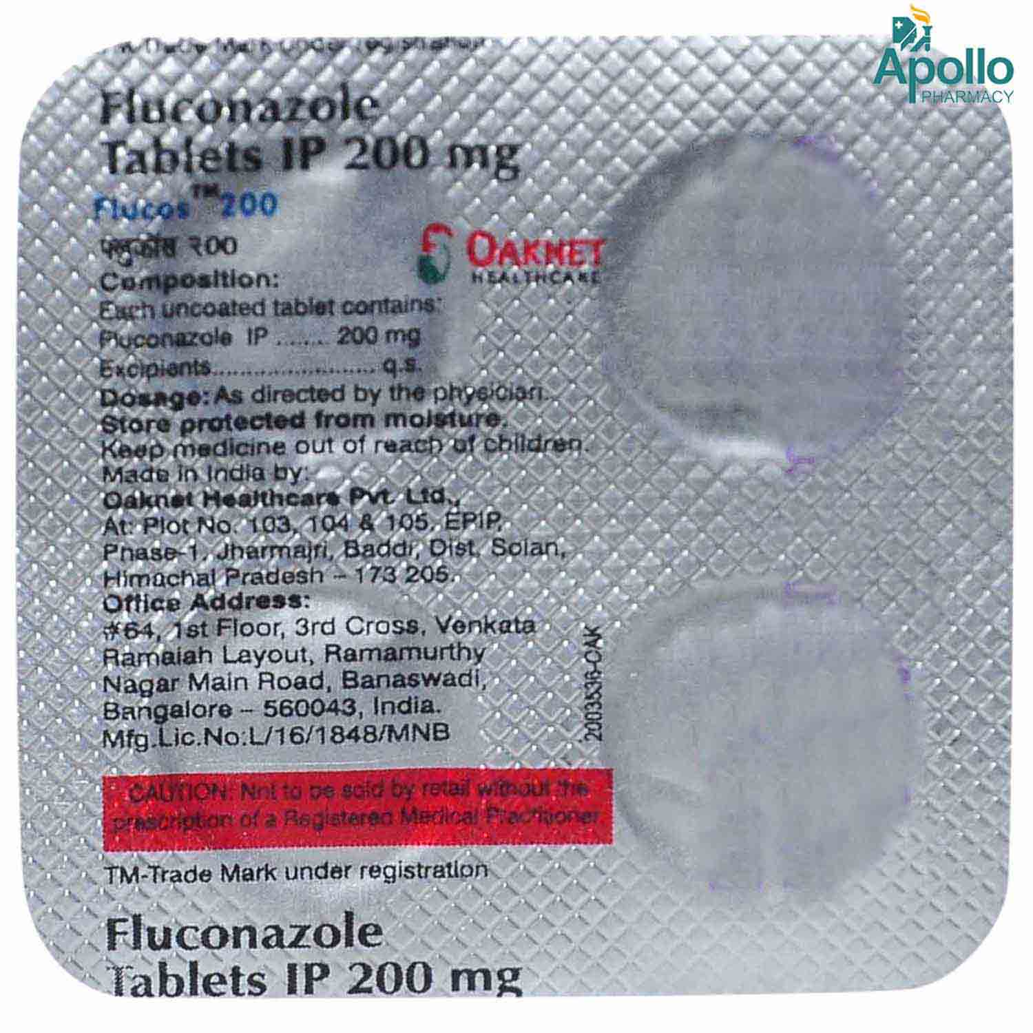 Flucos 200 Tablet 4's Price, Uses, Side Effects, Composition - Apollo ...