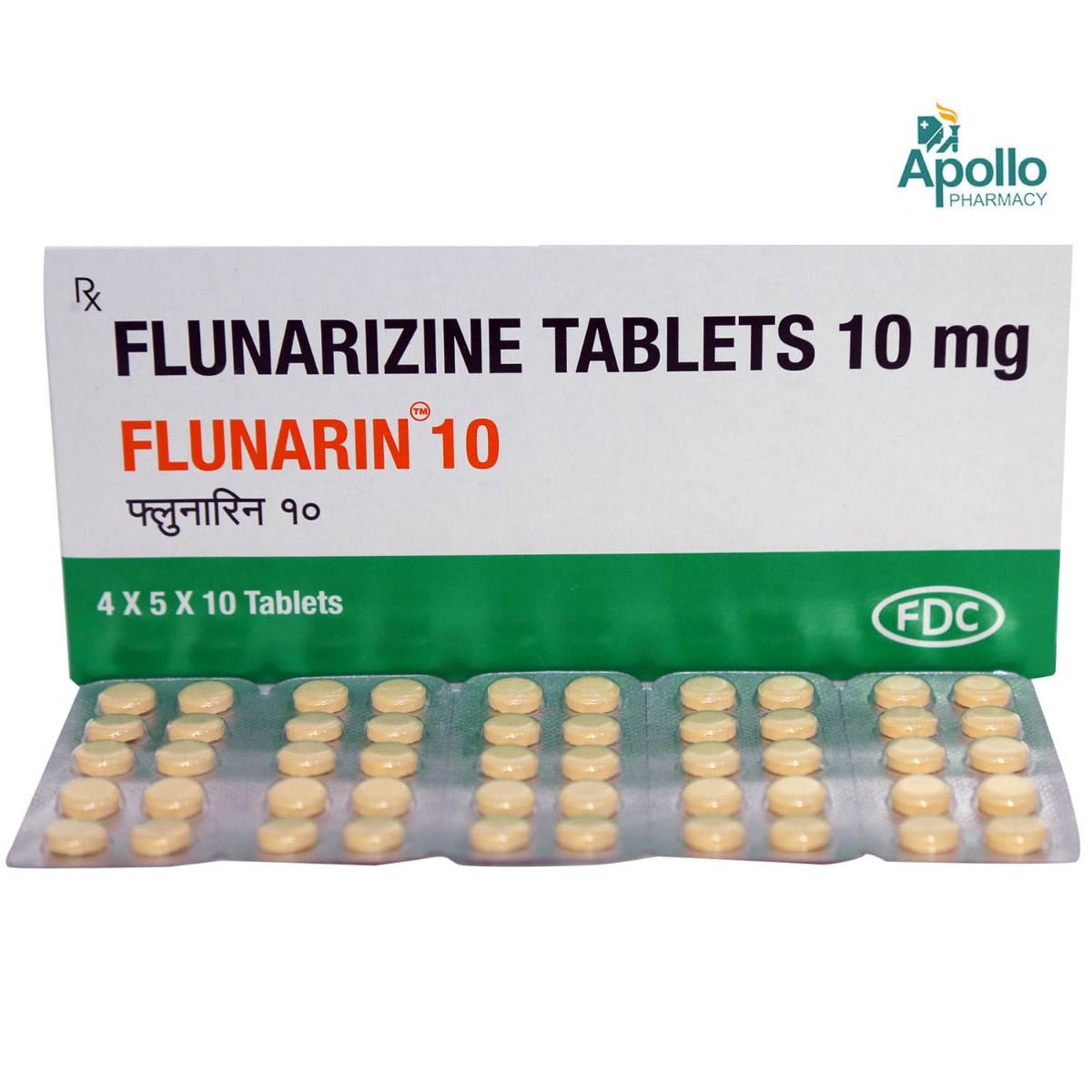 Flunarin 10 Tablet 10's Price, Uses, Side Effects, Composition - Apollo ...