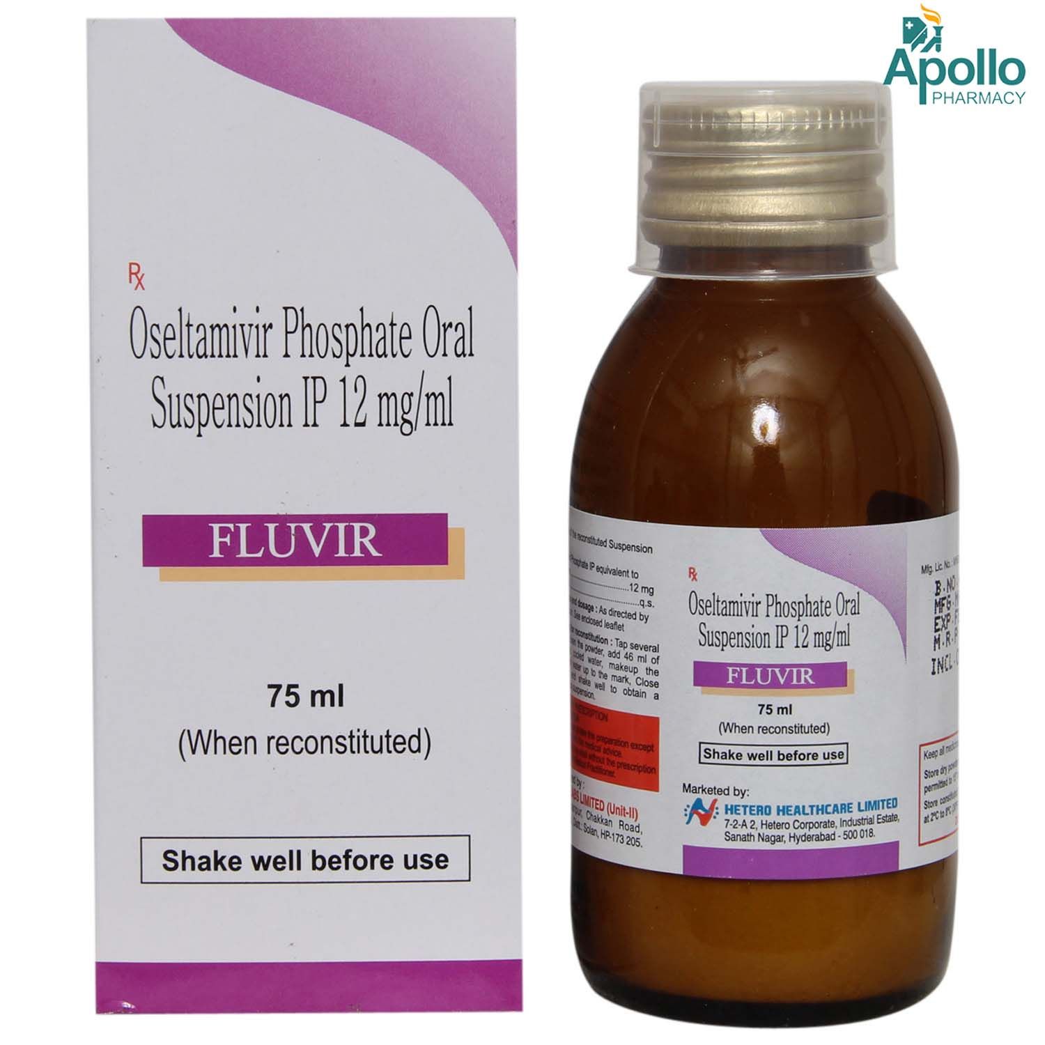 Fluvir Oral Suspension 75 ml Price, Uses, Side Effects, Composition ...