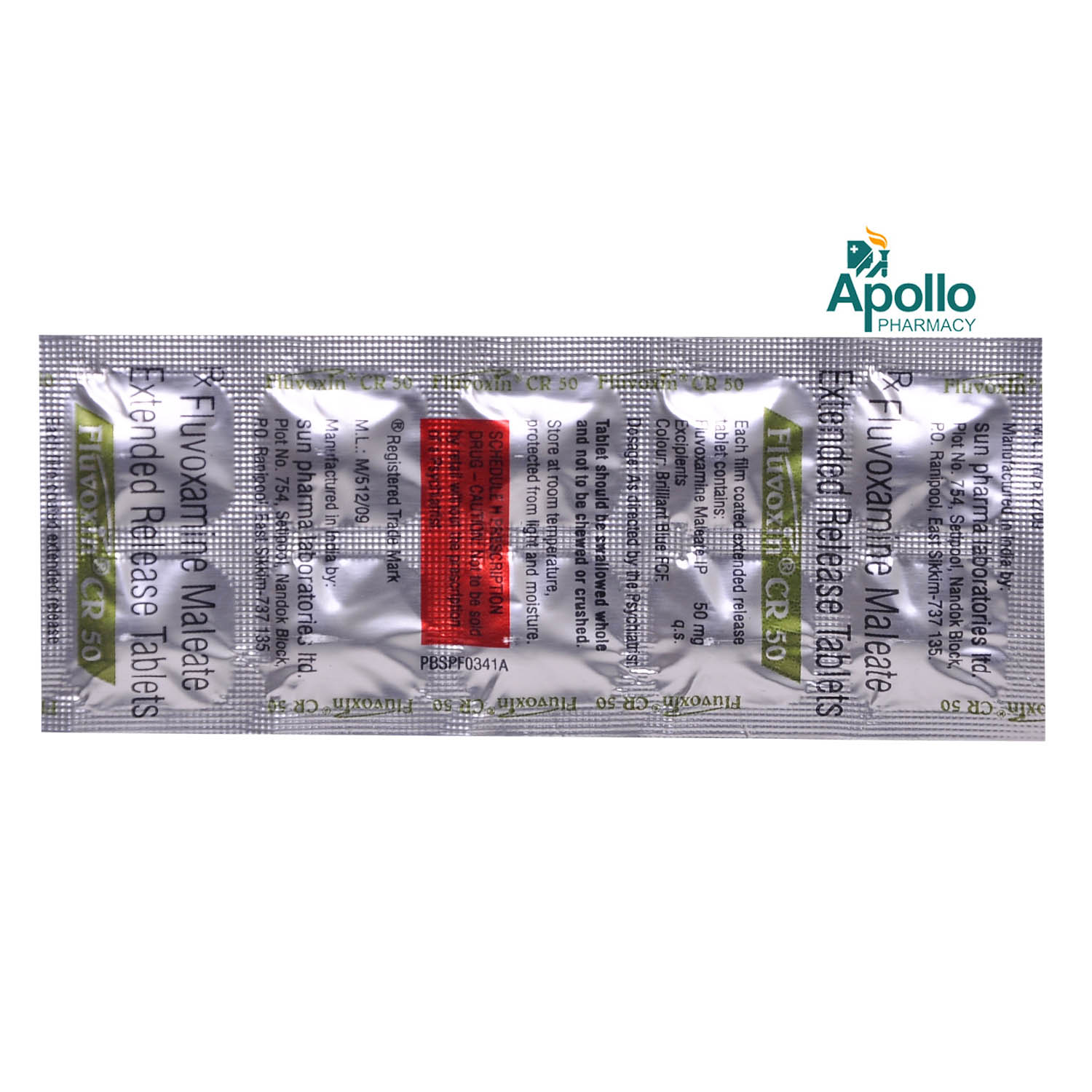 Fluvoxin CR 50 Tablet 10's Price, Uses, Side Effects, Composition ...