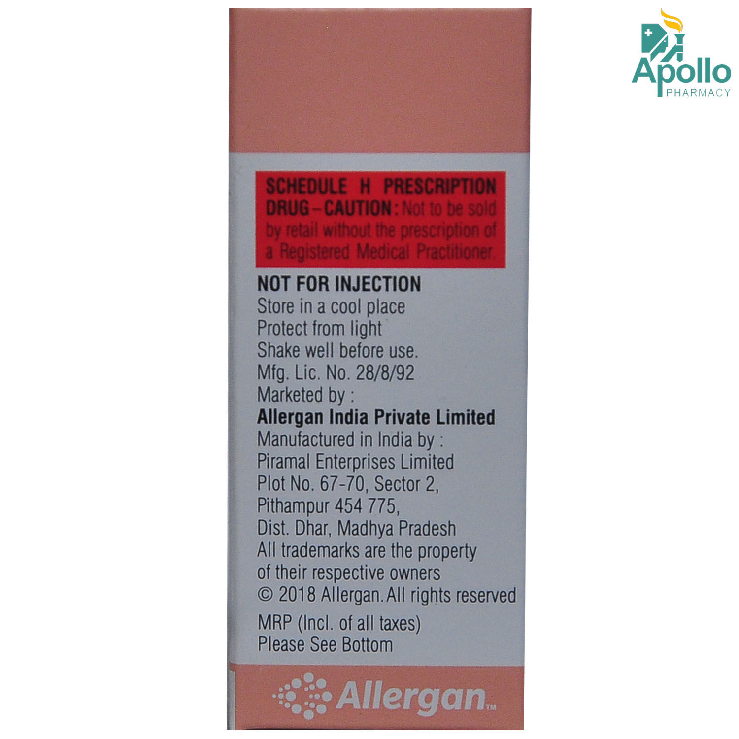 FML-T Eye Drops 5 ml | Uses, Side Effects, Price | Apollo Pharmacy