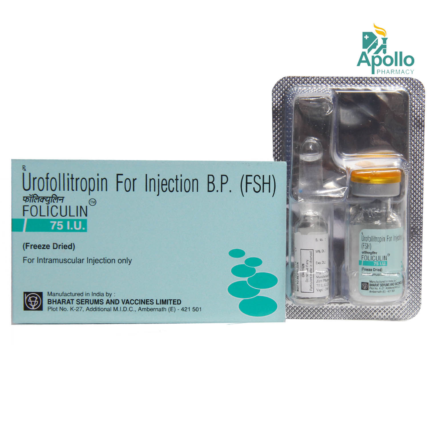 FOLICULIN INJECTION 75 IU Price, Uses, Side Effects, Composition ...
