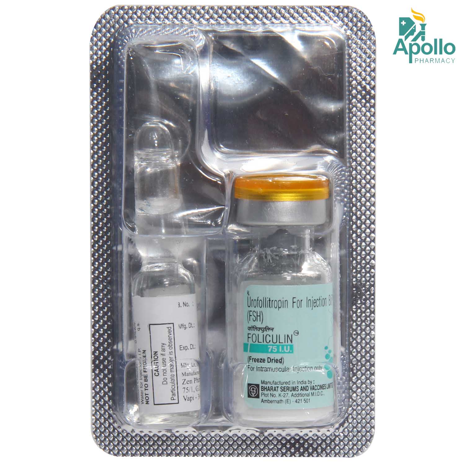 FOLICULIN INJECTION 75 IU Price, Uses, Side Effects, Composition ...