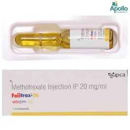Folitrax-20 Injection 1 ml | Uses, Side Effects, Price | Apollo Pharmacy
