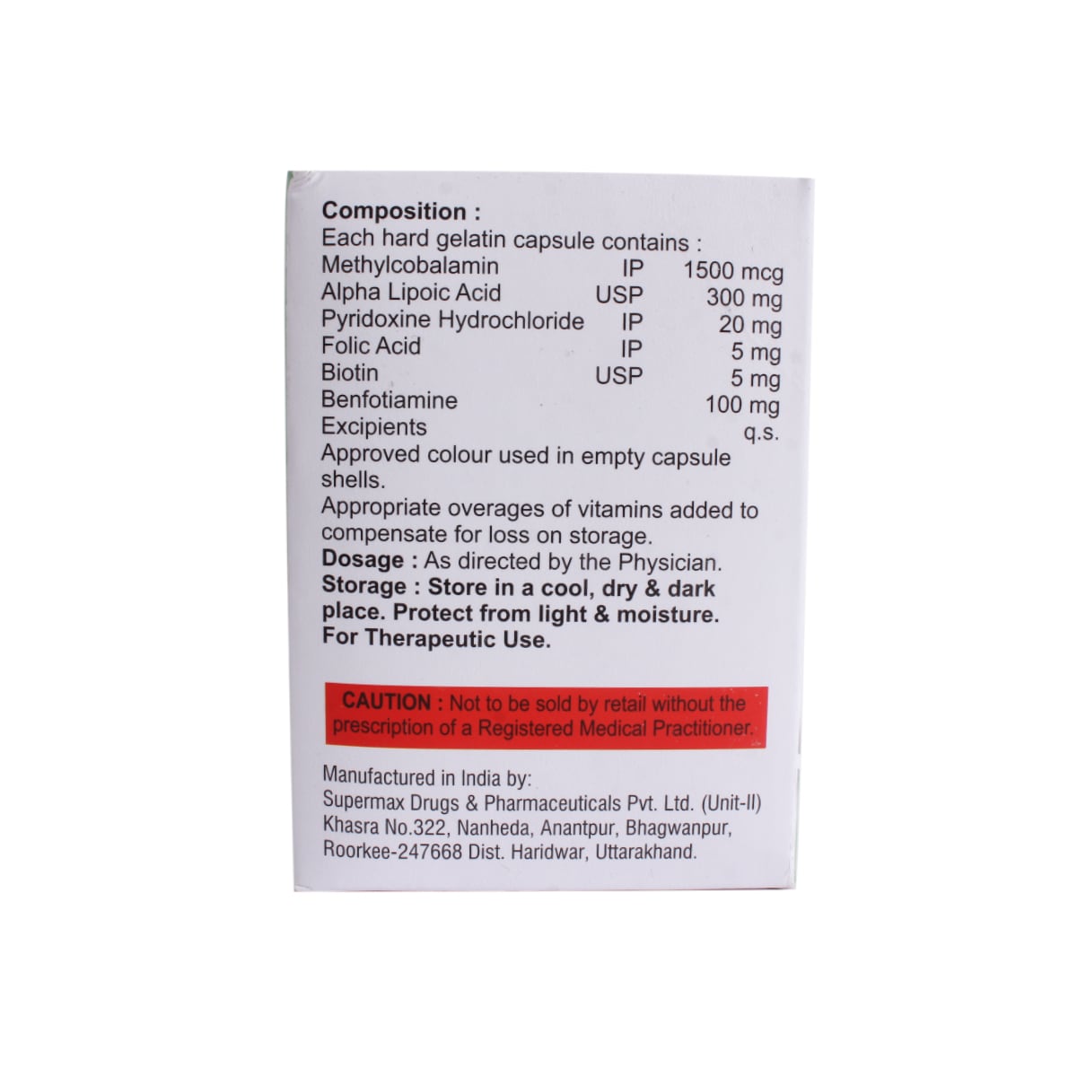 Folinuron N Capsule 10's Price, Uses, Side Effects, Composition ...