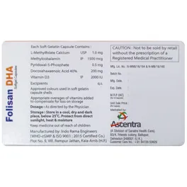 Folisan DHA Softgel Capsule 10's | Uses, Side Effects, Price | Apollo ...