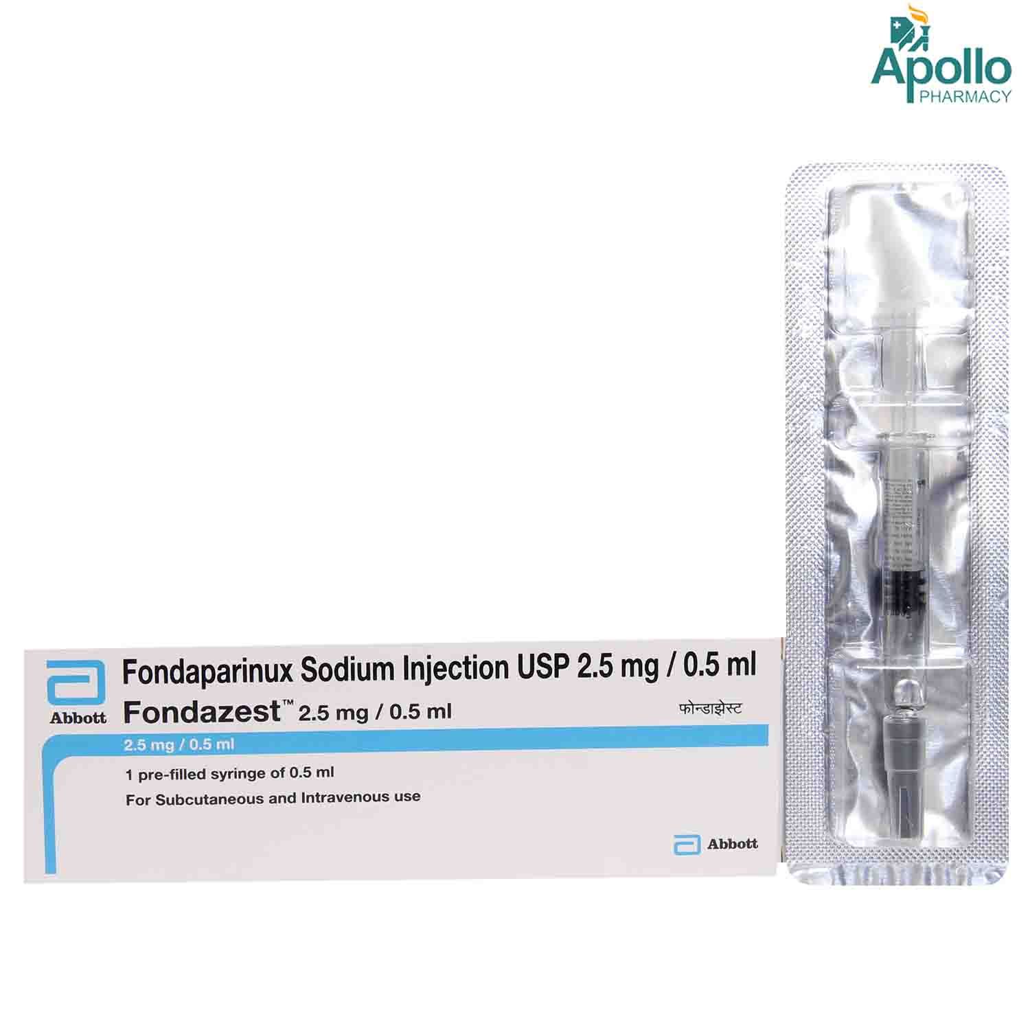 Fondazest 2.5mg Injection 1's Price, Uses, Side Effects, Composition ...