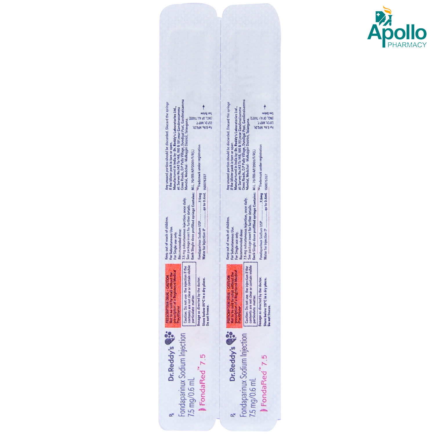 Fondared 7.5 Injection 0.6 ml Price, Uses, Side Effects, Composition ...