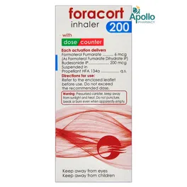 Foracort 200 Inhaler 120 mdi | Uses, Side Effects, Price | Apollo Pharmacy