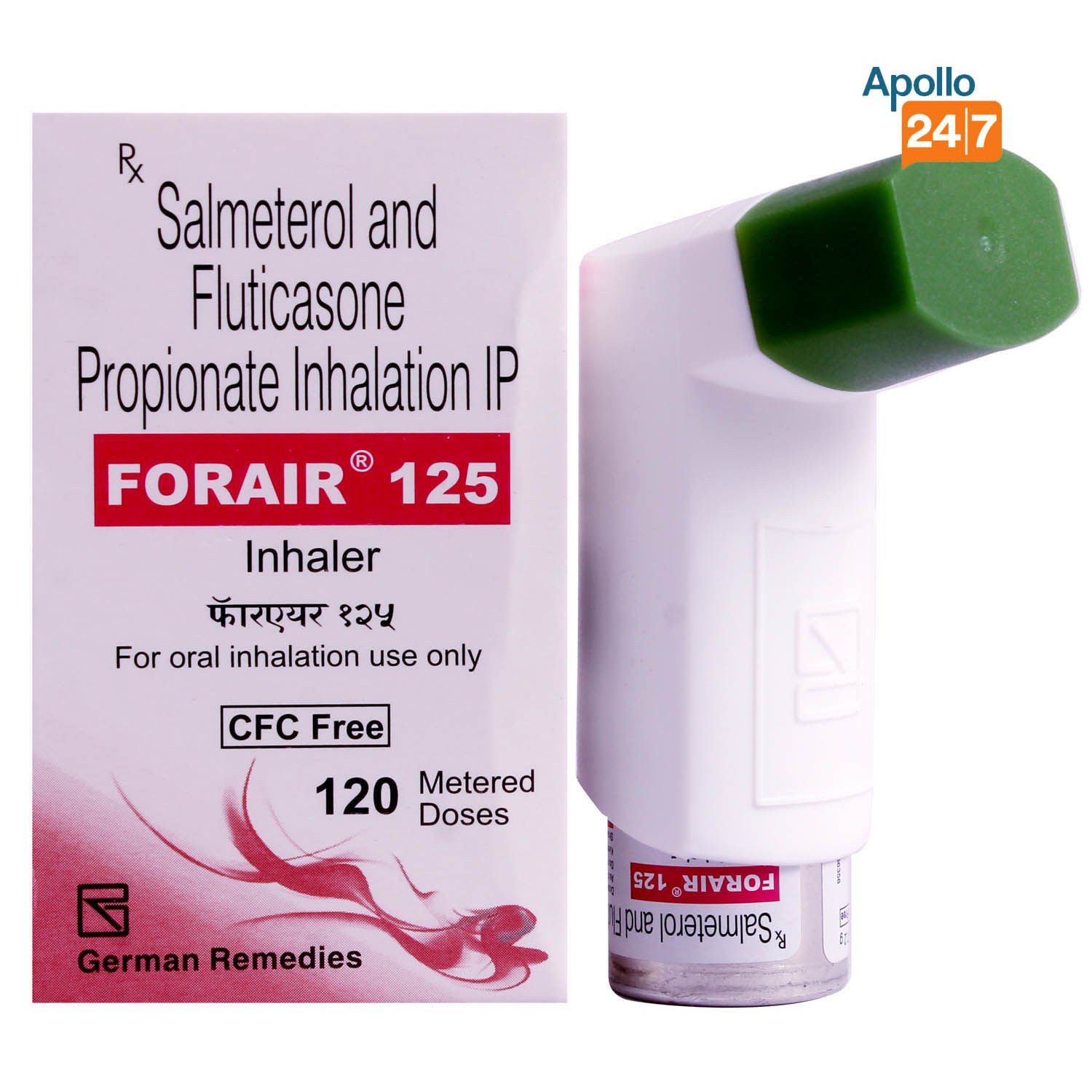 Forair 125 Inhaler 120 mdi Price, Uses, Side Effects, Composition ...