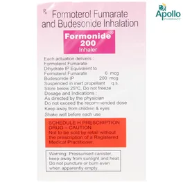 Formonide 200 Inhaler 120 mdi | Uses, Side Effects, Price | Apollo Pharmacy
