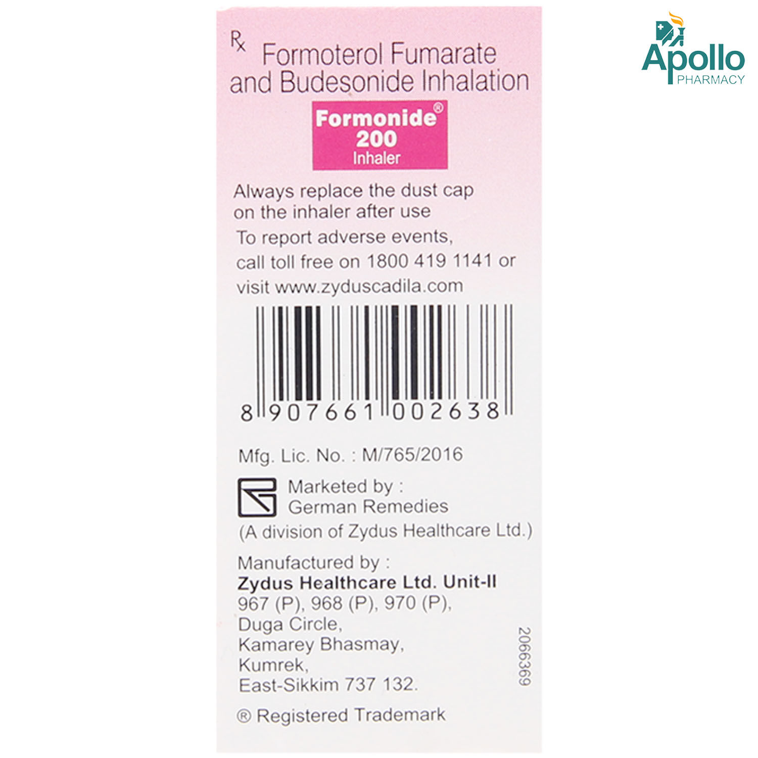 Formonide 200 Inhaler 120 mdi Price, Uses, Side Effects, Composition ...