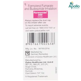 Formonide 200 Inhaler 120 mdi | Uses, Side Effects, Price | Apollo Pharmacy