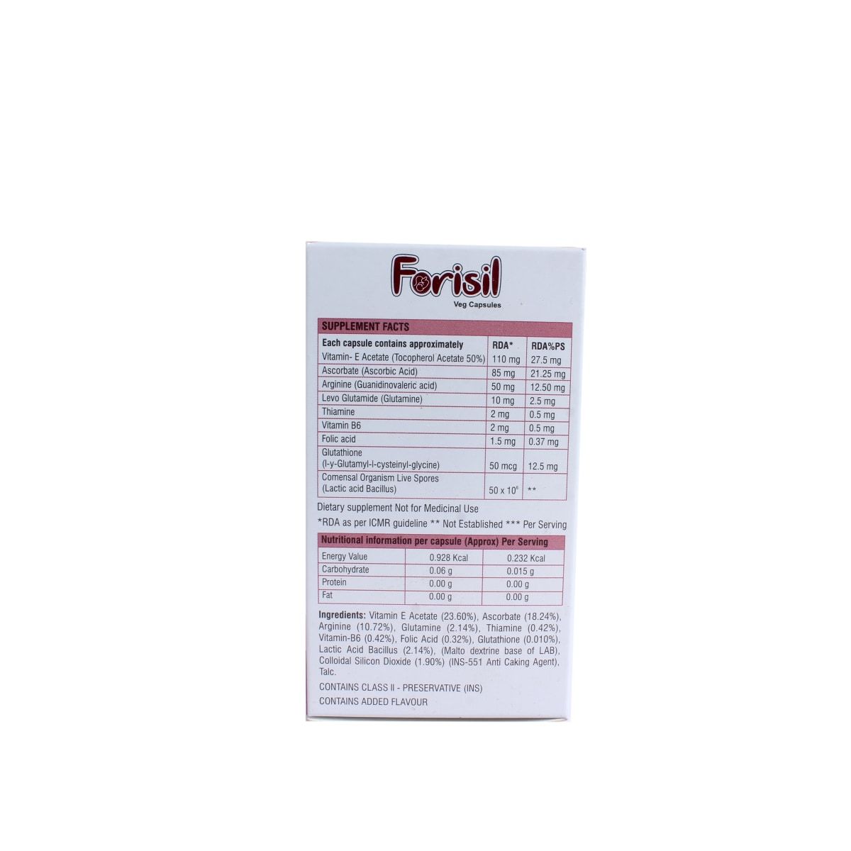 Forisil Veg Capsule 60'S Price, Uses, Side Effects, Composition ...