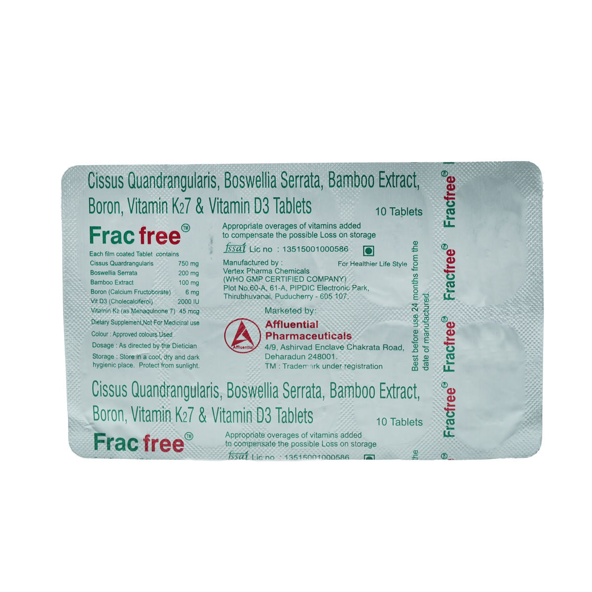 FRAC FREE TABLETS | Uses, Side Effects, Price | Apollo Pharmacy