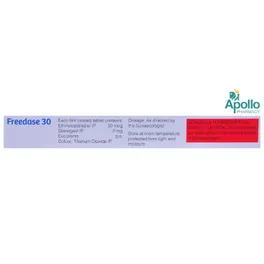 Freedase 30 Tablet | Uses, Side Effects, Price | Apollo Pharmacy