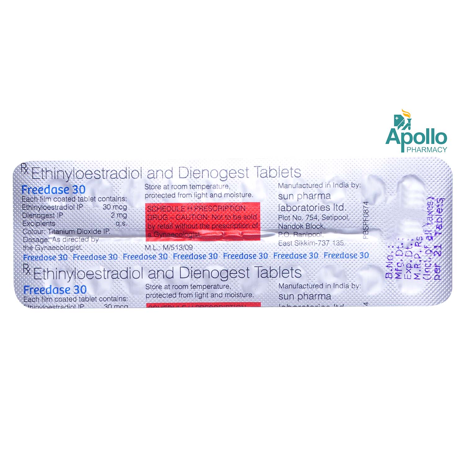 Freedase 30 Tablet 21's Price, Uses, Side Effects, Composition - Apollo ...
