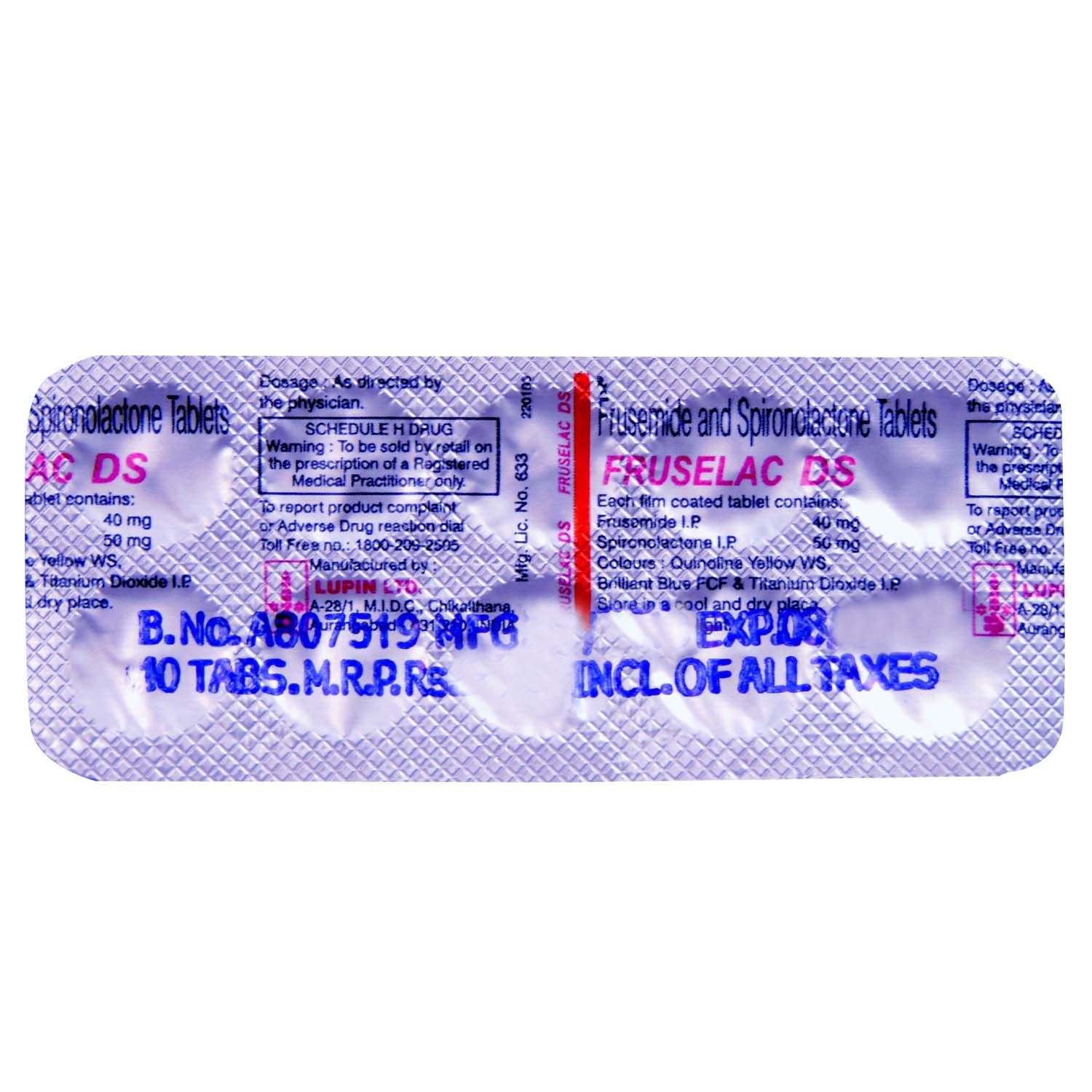 Fruselac DS Tablet | Uses, Side Effects, Price | Apollo Pharmacy